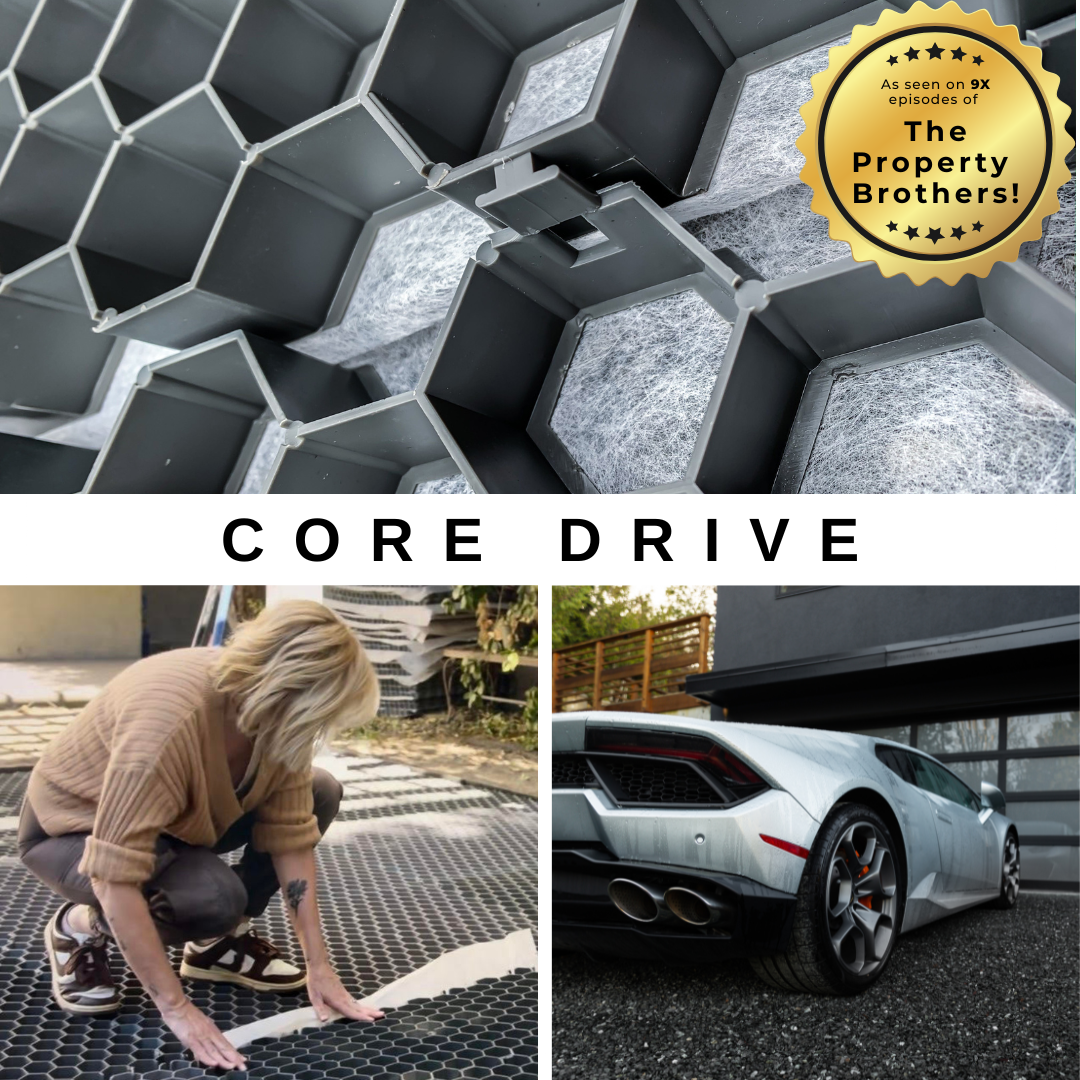Permeable Gravel Driveway Grid System