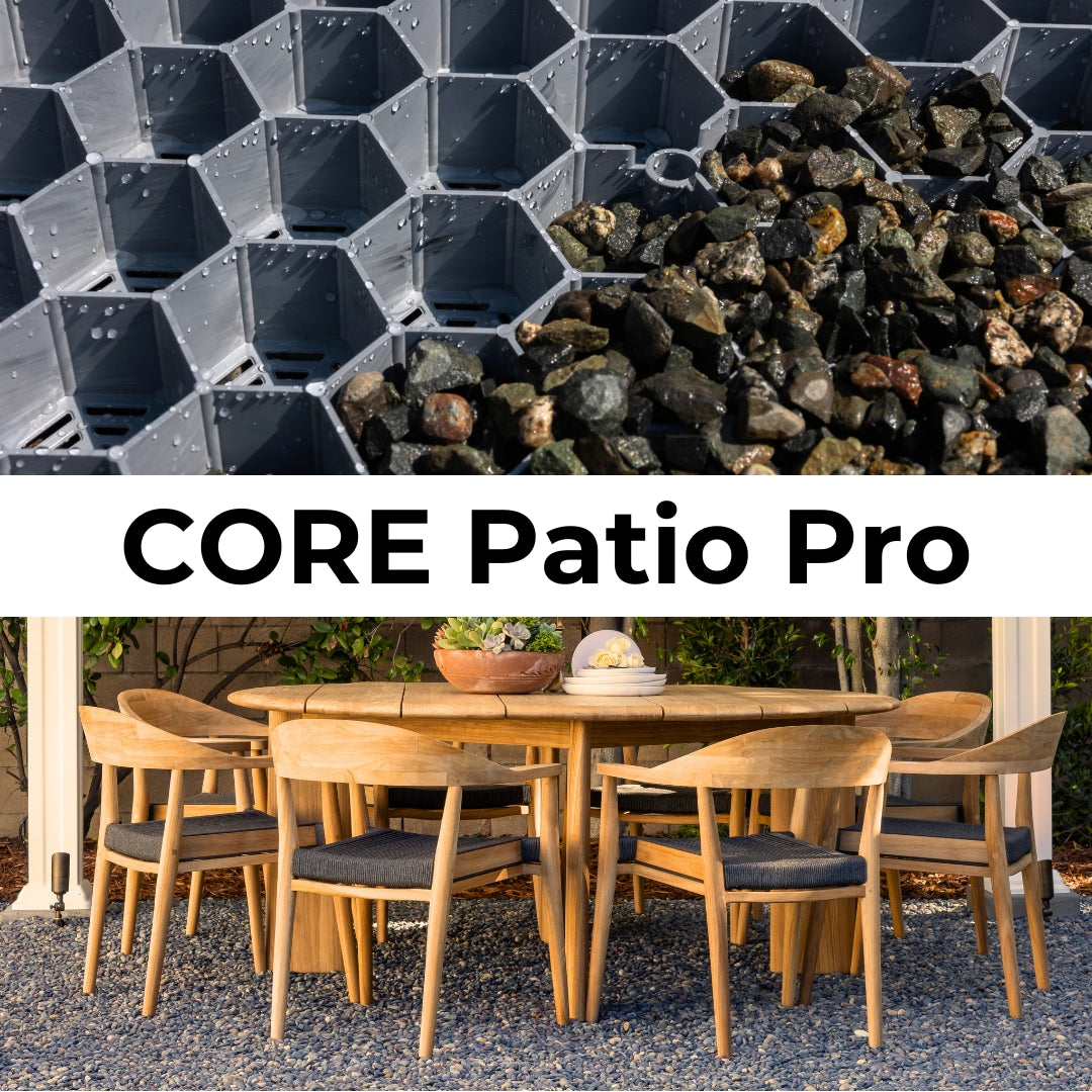 Permeable Gravel Patio Grids