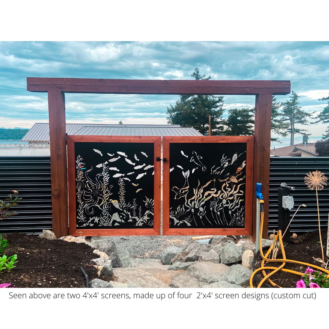 Underwater Inspired Privacy Screens